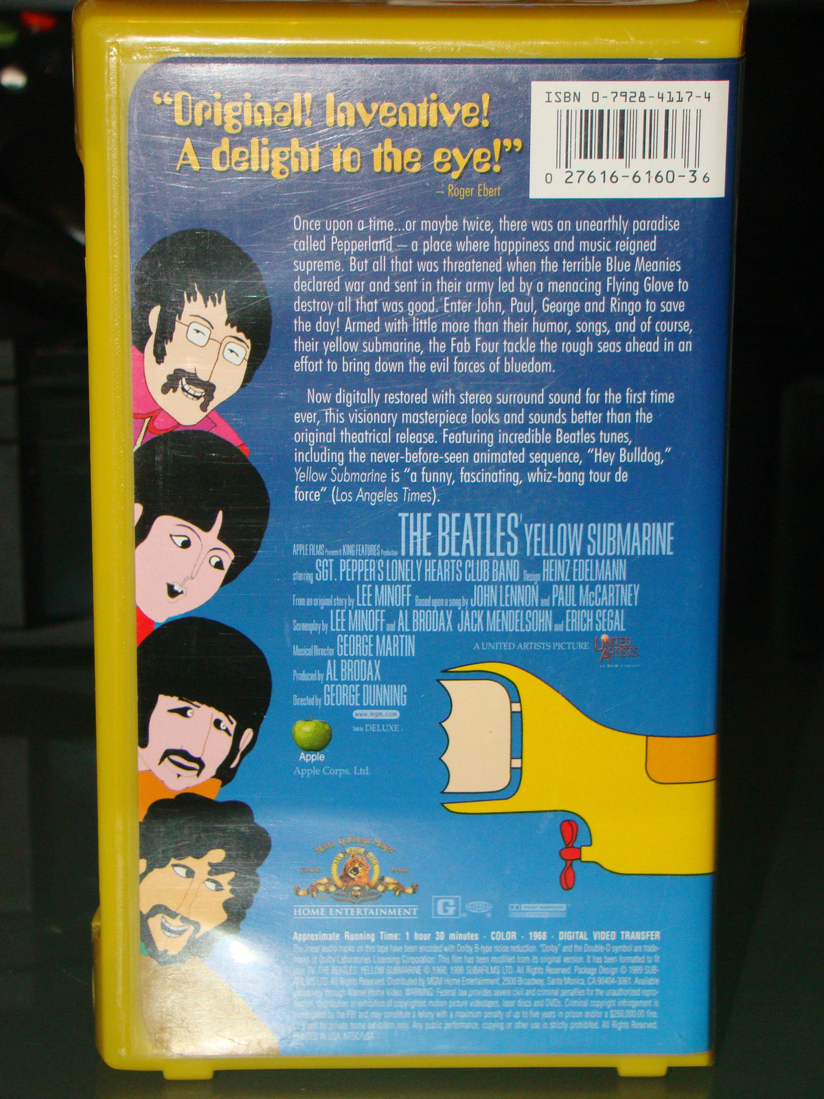 (VHS) THE BEATLES - Yellow Submarine - VHS Tapes