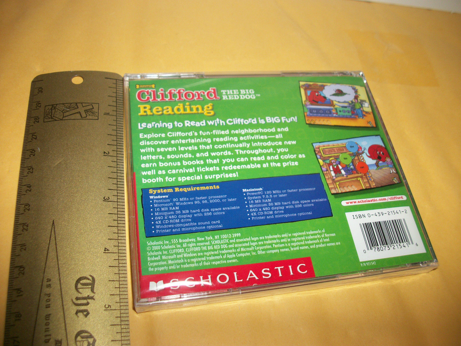 Clifford Big Red Dog CD Rom Scholastic Reading PC Word Phonics ...