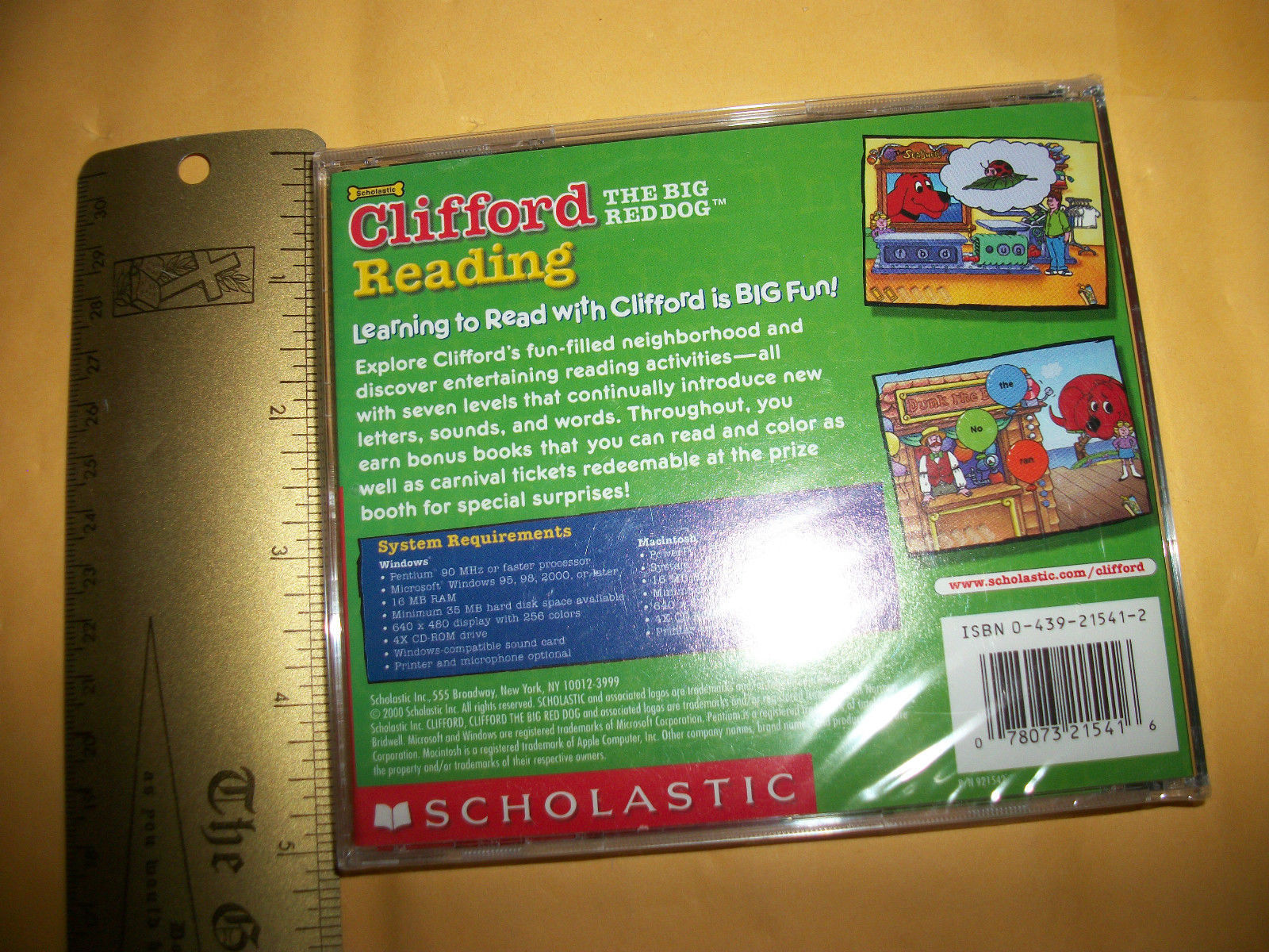 Clifford Big Red Dog CD Rom Scholastic Reading PC Word Phonics ...