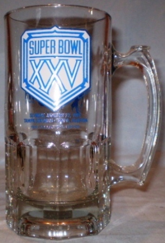 Slim Jim Glass Mug Super Bowl XXV - Promo Glasses