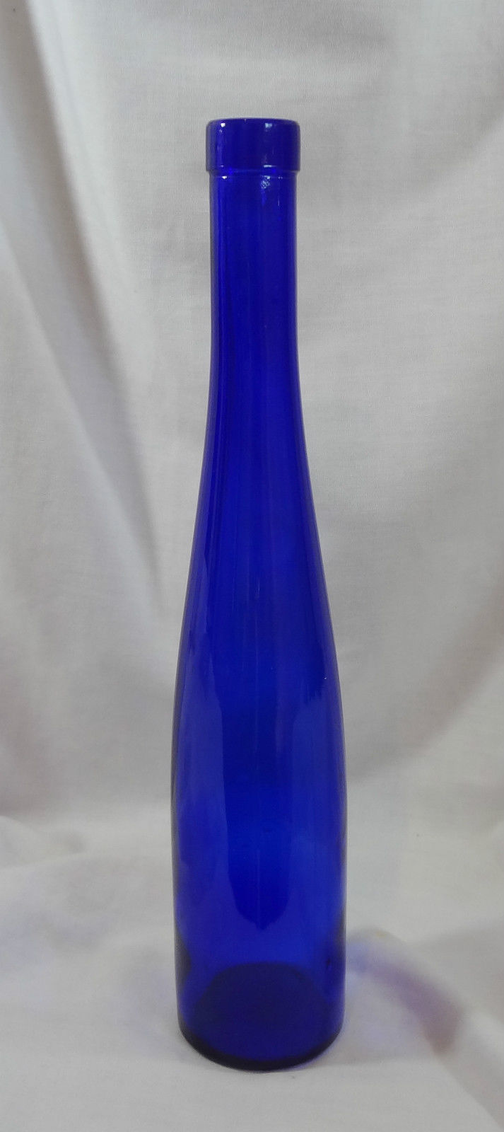 Cobalt Blue Glass Wine Bottle Empty 12 Inches Tall Wine