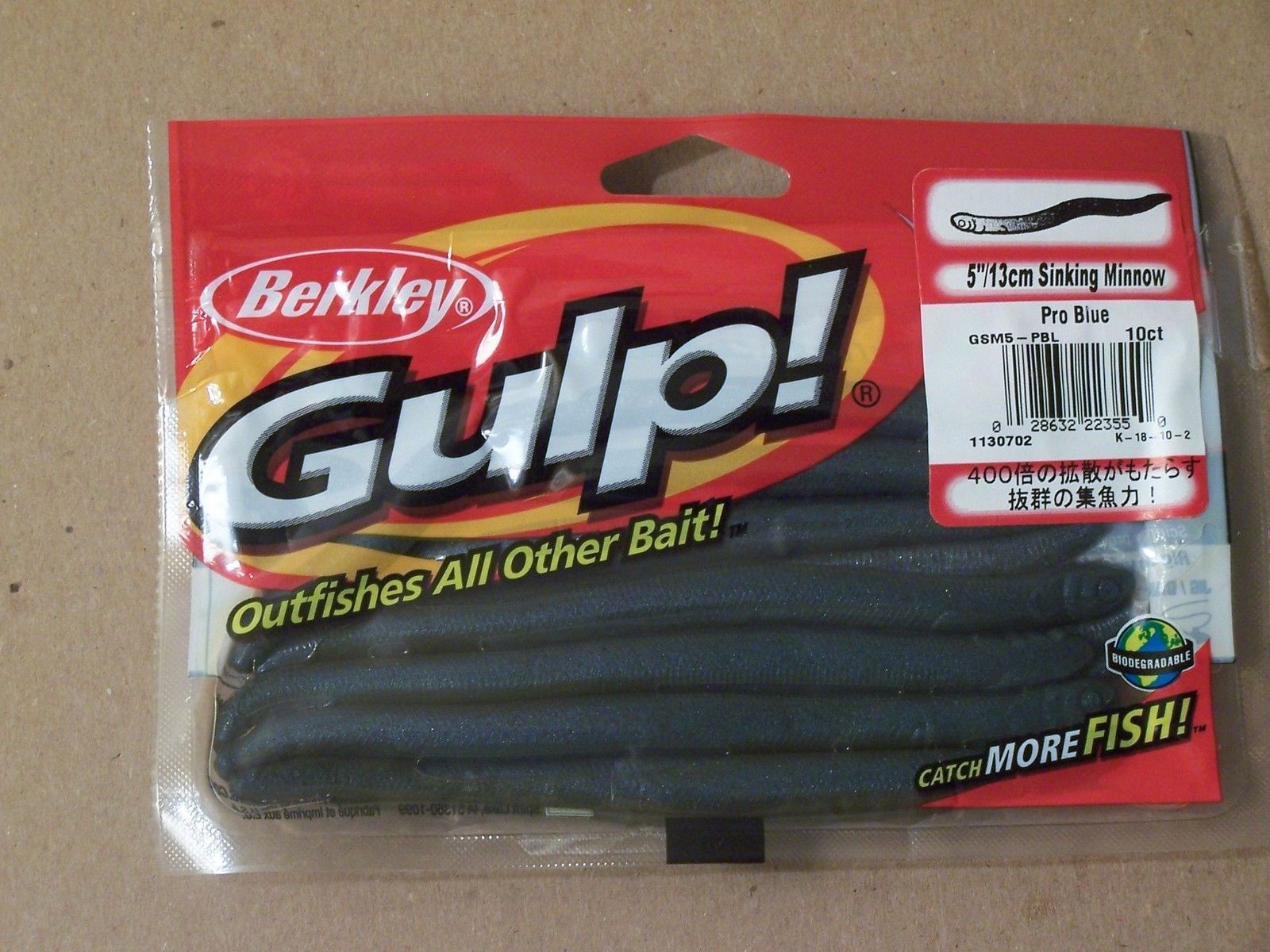 Berkley Gulp 5in Sinking Minnow Bass fishing bait tackle walleye lure ...