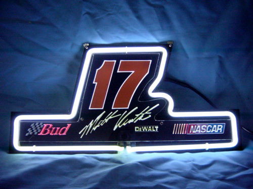 Nascar Bud DeWalt 17 Matt Kenseth 3D Neon Light Sign 13" x 8" - Other ...
