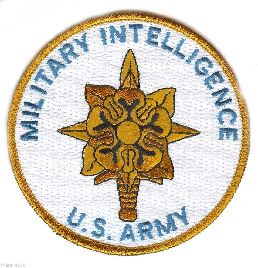 ARMY MILITARY INTELLIGENCE 4" EMBROIDERED MILITARY BRANCH PATCH - Army