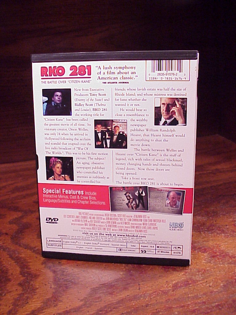 RKO 281 DVD, used, 2000, R, with Live Schreiber, James Cromwell - DVDs & Blu-ray Discs