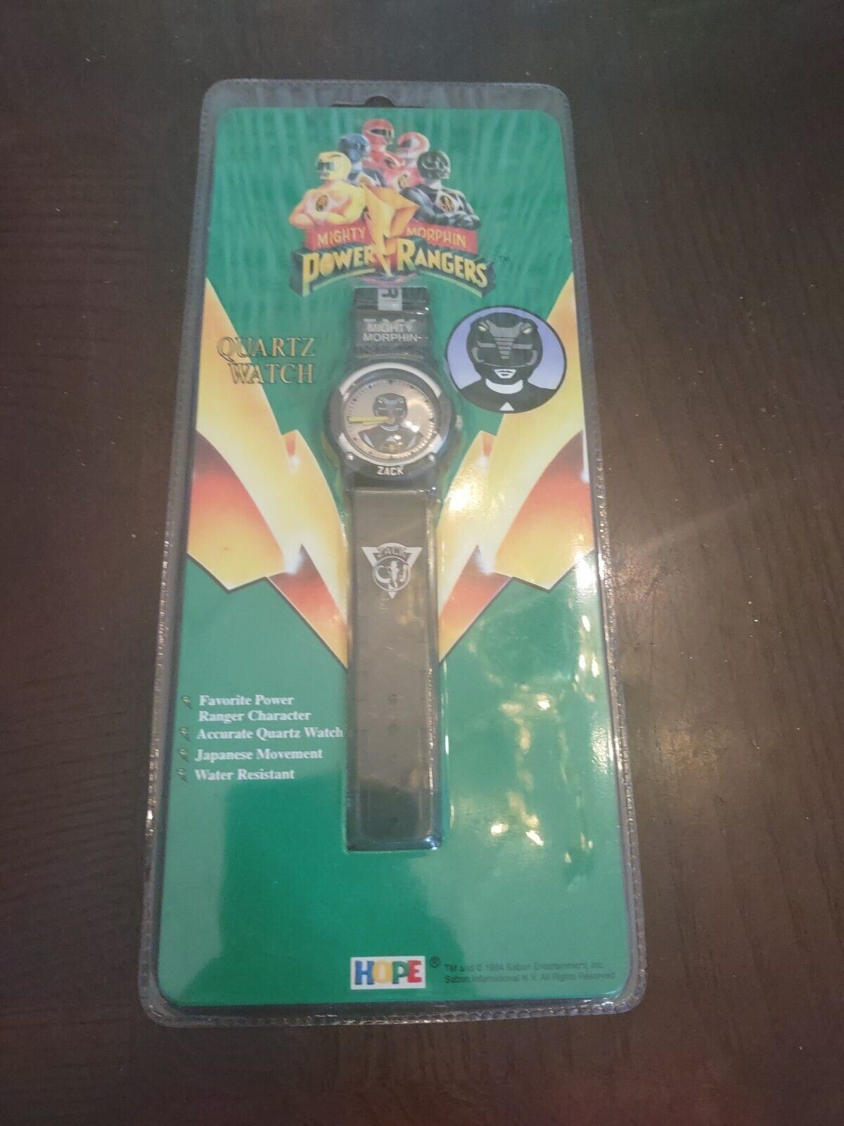 Mighty Morphin Power Rangers Black Ranger Rare Collectible Watch ...