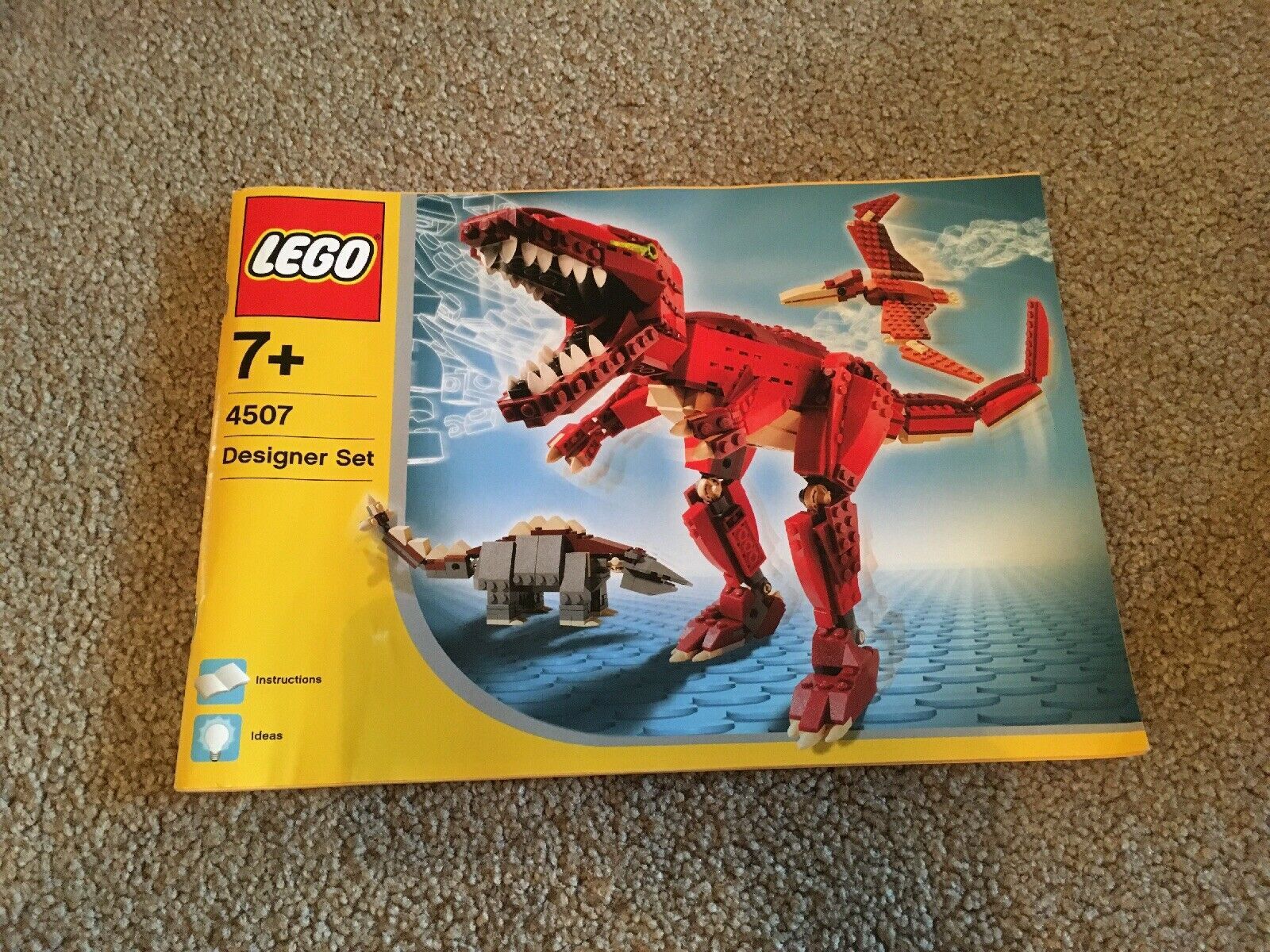 LEGO 4507 PREHISTORIC CREATURES DINOSAURS DESIGNER SET Instruction ...