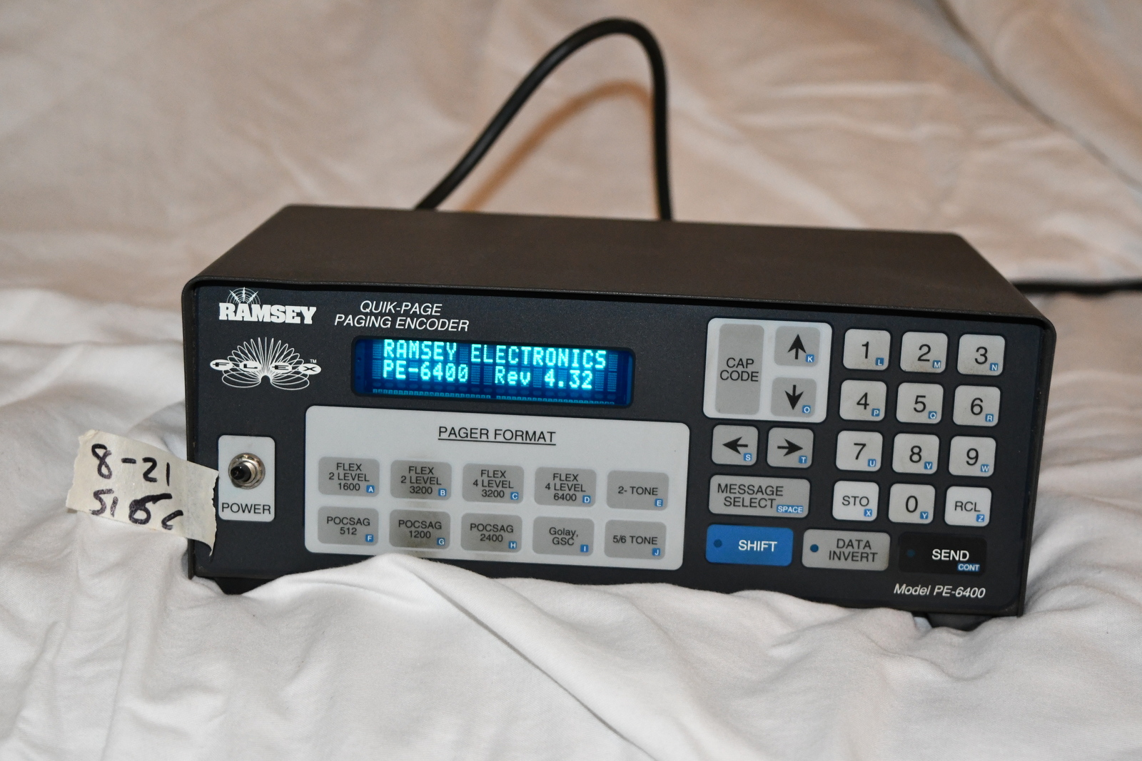 RAMSEY PE-6400 Quick-Page Paging Encoder rare- excellent condtion 516C ...