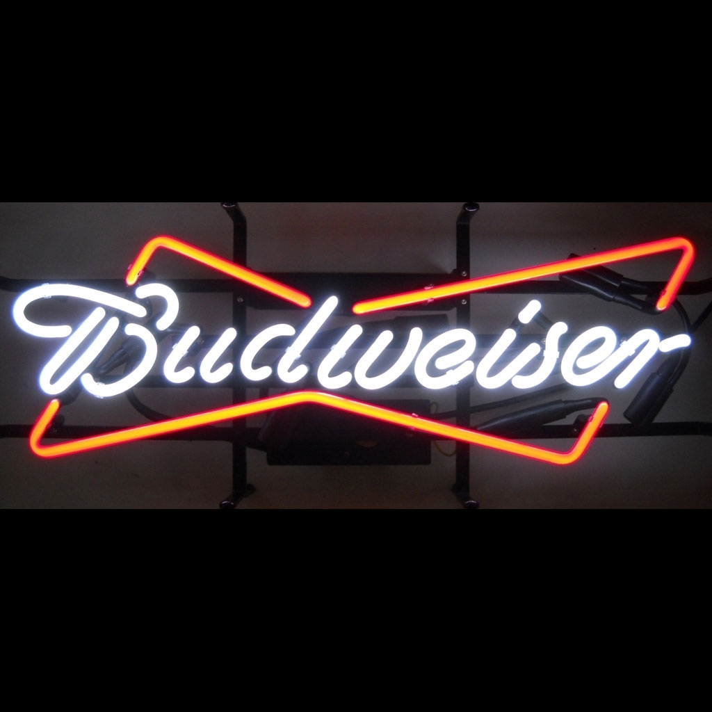 Budweiser Bowtie Neon Light Sign 22 X 15 Neon