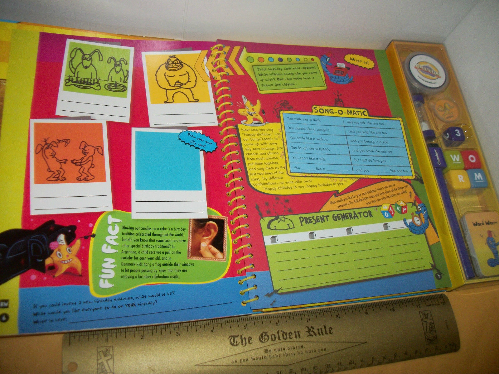 Education Gift Cranium Game Set Word Worm Book of Outrageous Toy ...