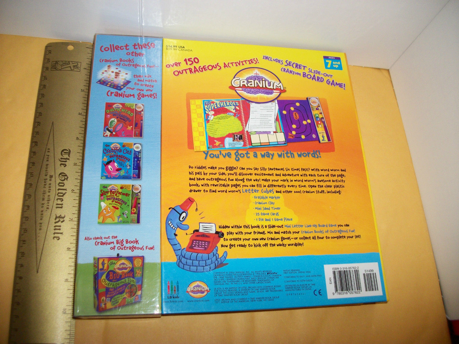 Education Gift Cranium Game Set Word Worm Book of Outrageous Toy ...