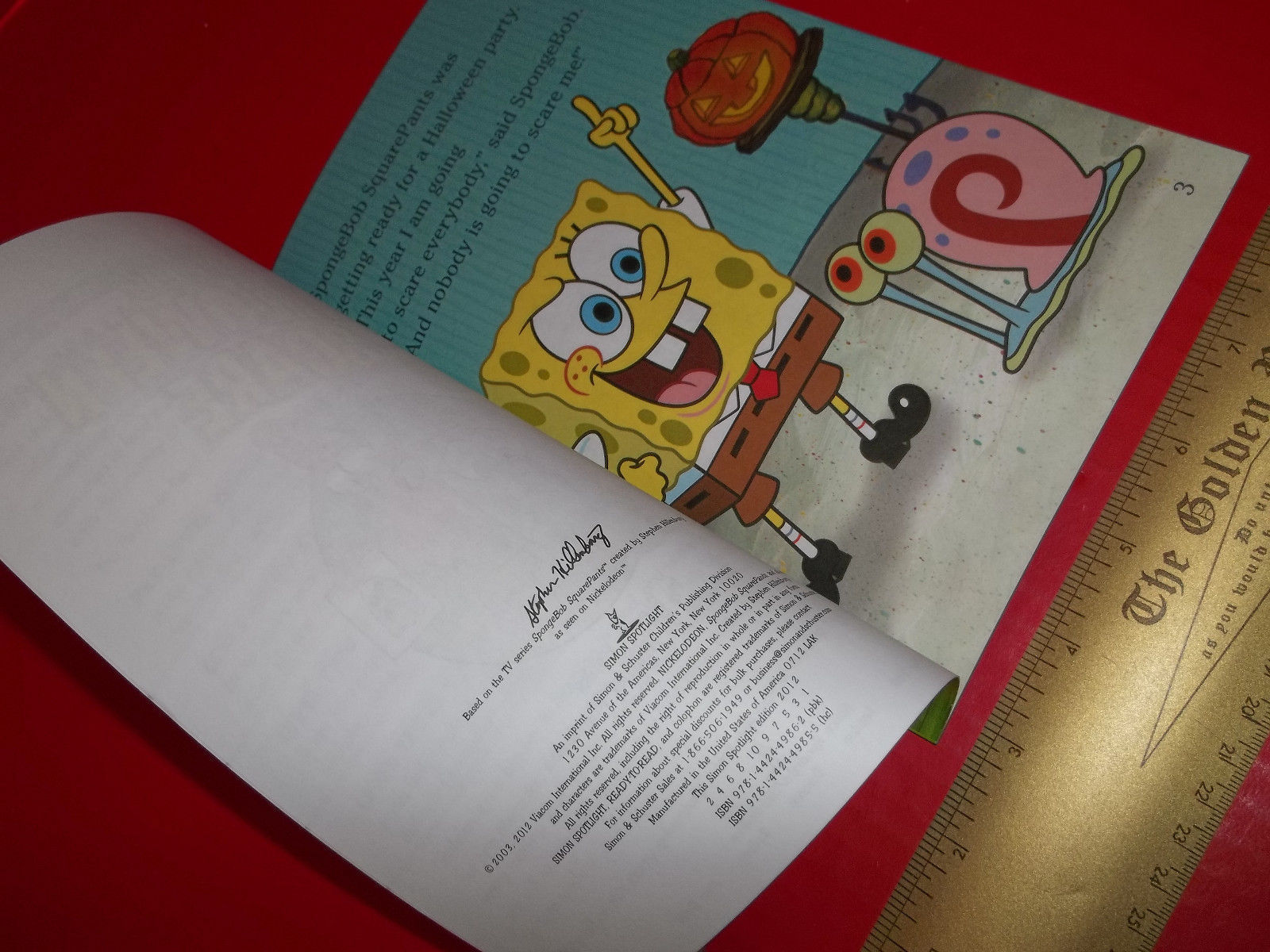 SpongeBob Picture Book Read The Big Halloween Scare Story Sponge Bob ...