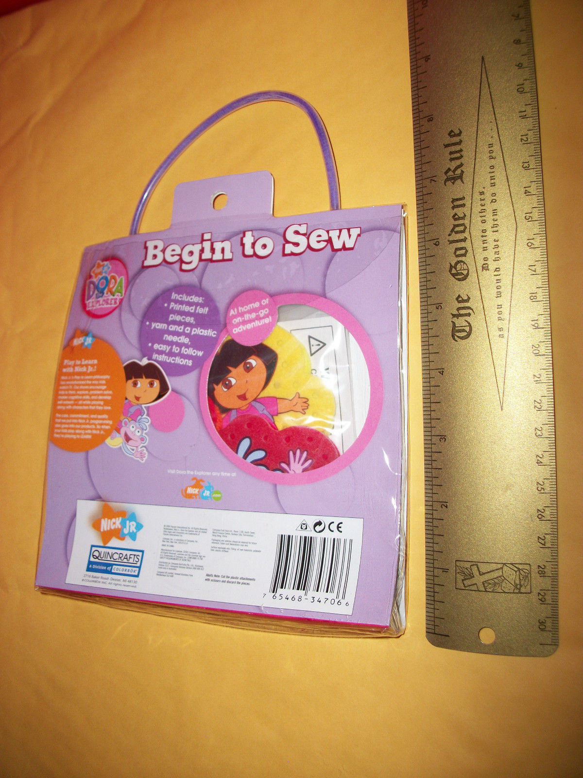 Dora The Explorer Thread Craft Kit Begin To Sew Nick Nickelodeon Finger ...