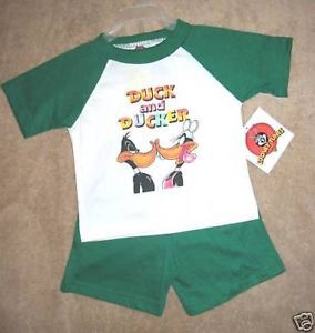 BOYS 12 MONTHS - Looney Tunes - Daffy Duck & Ducker SHORTS SET ...