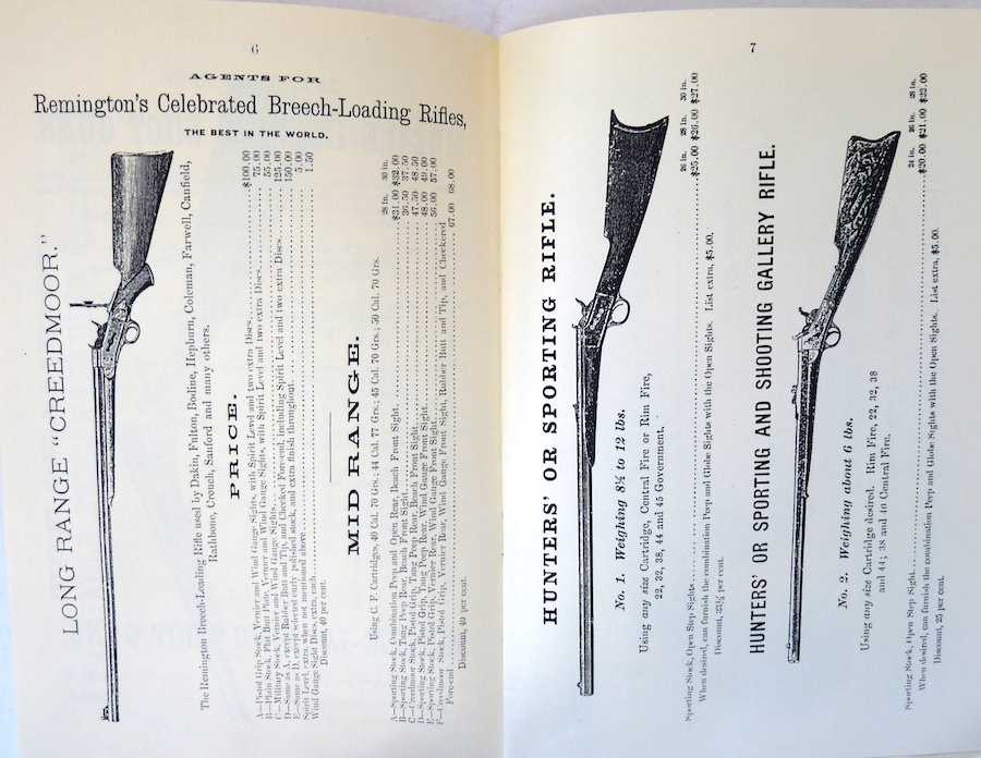 Henry Sears Co Chicago 1879 catalog reprint firearms ammunition rifle ...