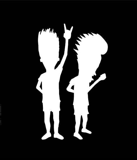 Beavis and Butthead Silhouette Decal - Music
