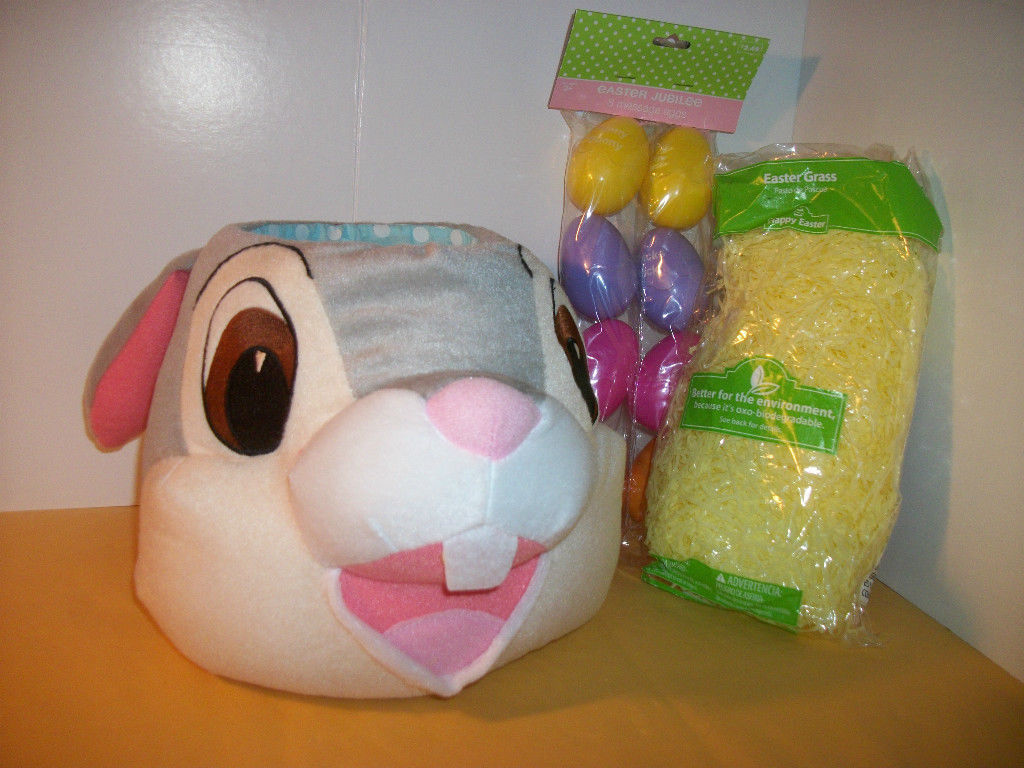 Disney Bambi Easter Basket Kit Thumper Plush Character Tote Grass ...