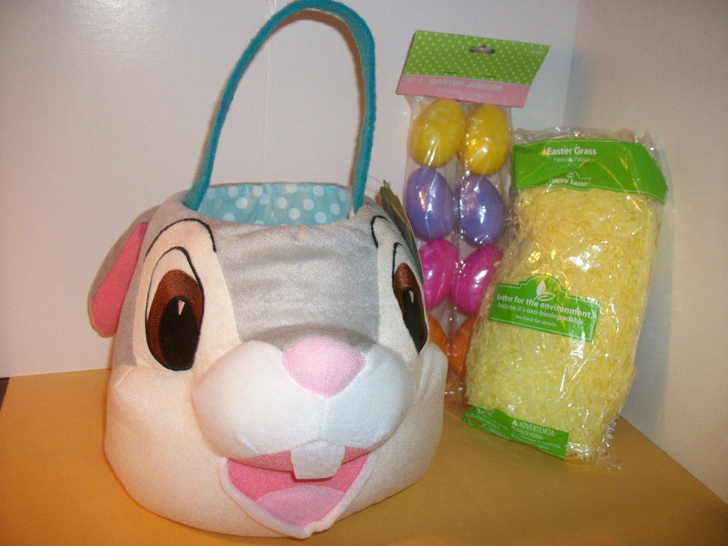 Disney Bambi Easter Basket Kit Thumper Plush Character Tote Grass ...