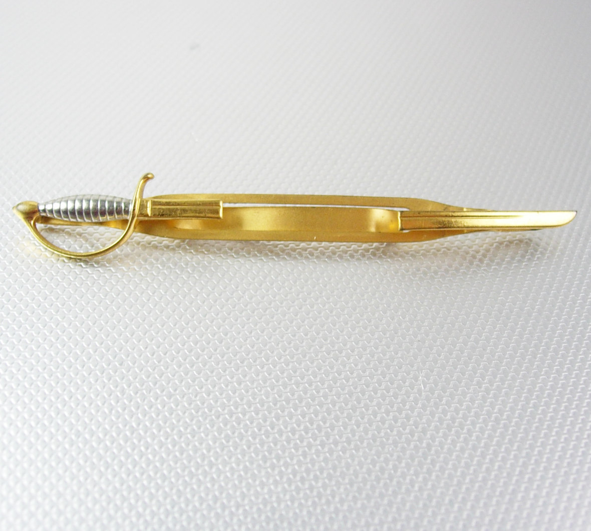 Swank Sword Tie Clip Vintage Gold Filled Two Tone Renaissance Fencing ...