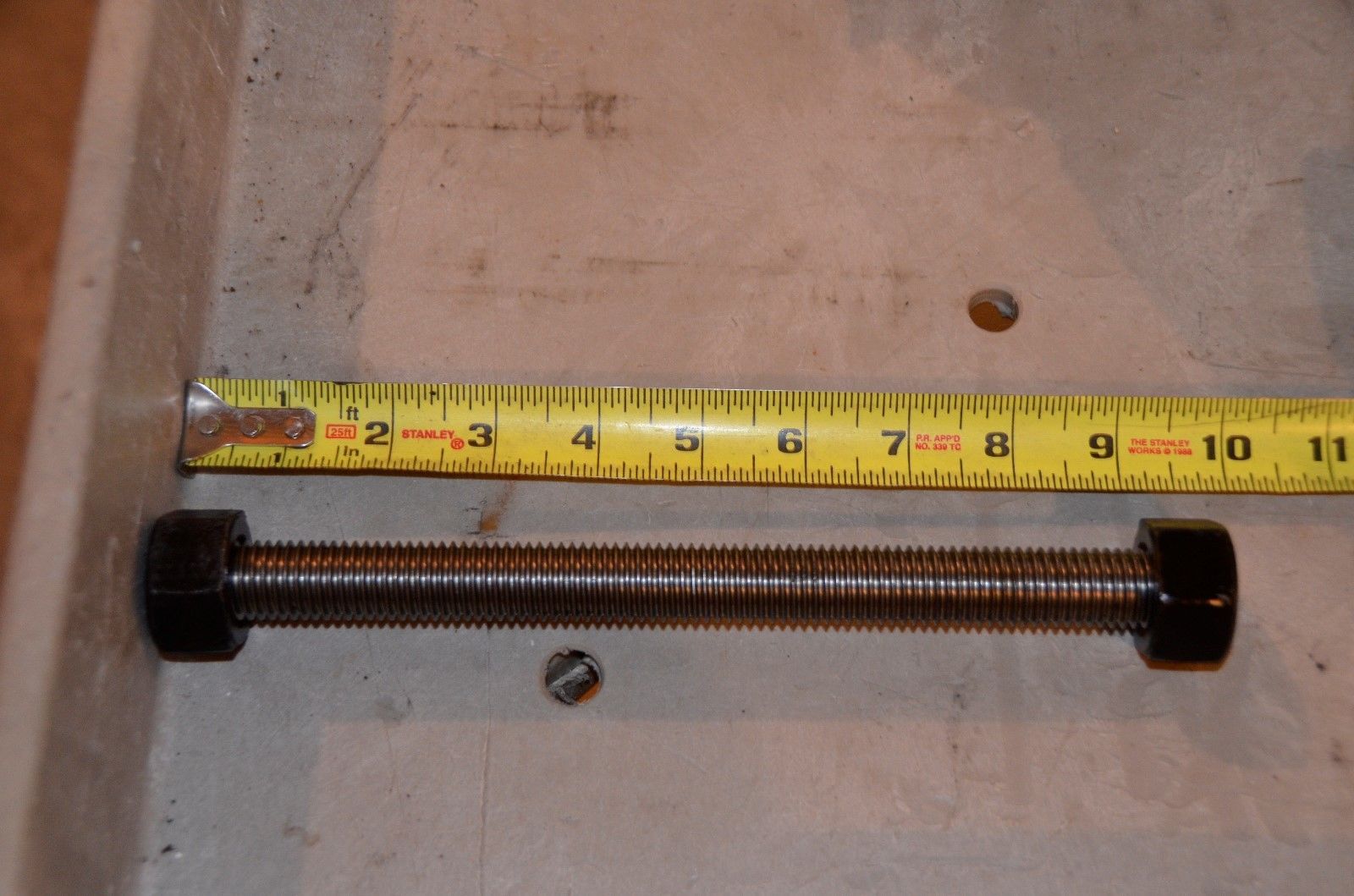3/4-10 x 9-3/4 ASTM A193 B7 ALL THREAD STUDS W/2 GRADE 2H HEAVY HEX ...