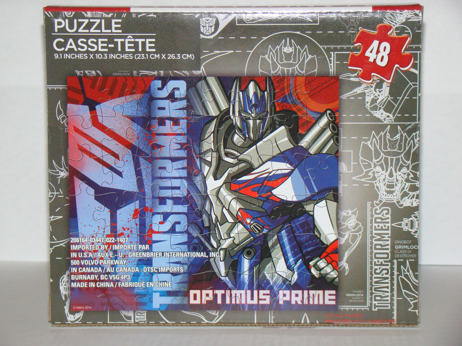 Mb Puzzle - Transformers - Optimus Prime (48 and 31 similar items