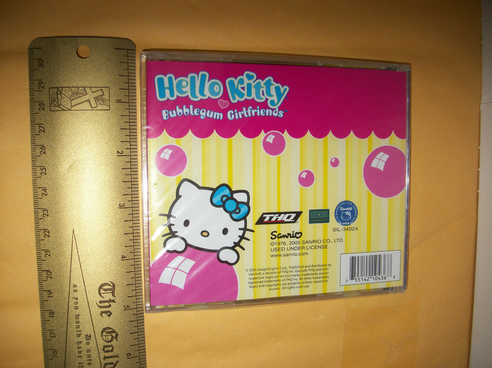 Hello Kitty Bubblegum Girlfriend CD Rom Sanrio Cartoon Windows Computer ...