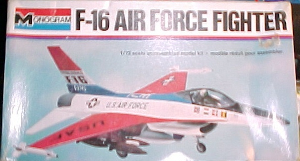 Model Plane Kit F-16 Air Force Fighter - Aircraft