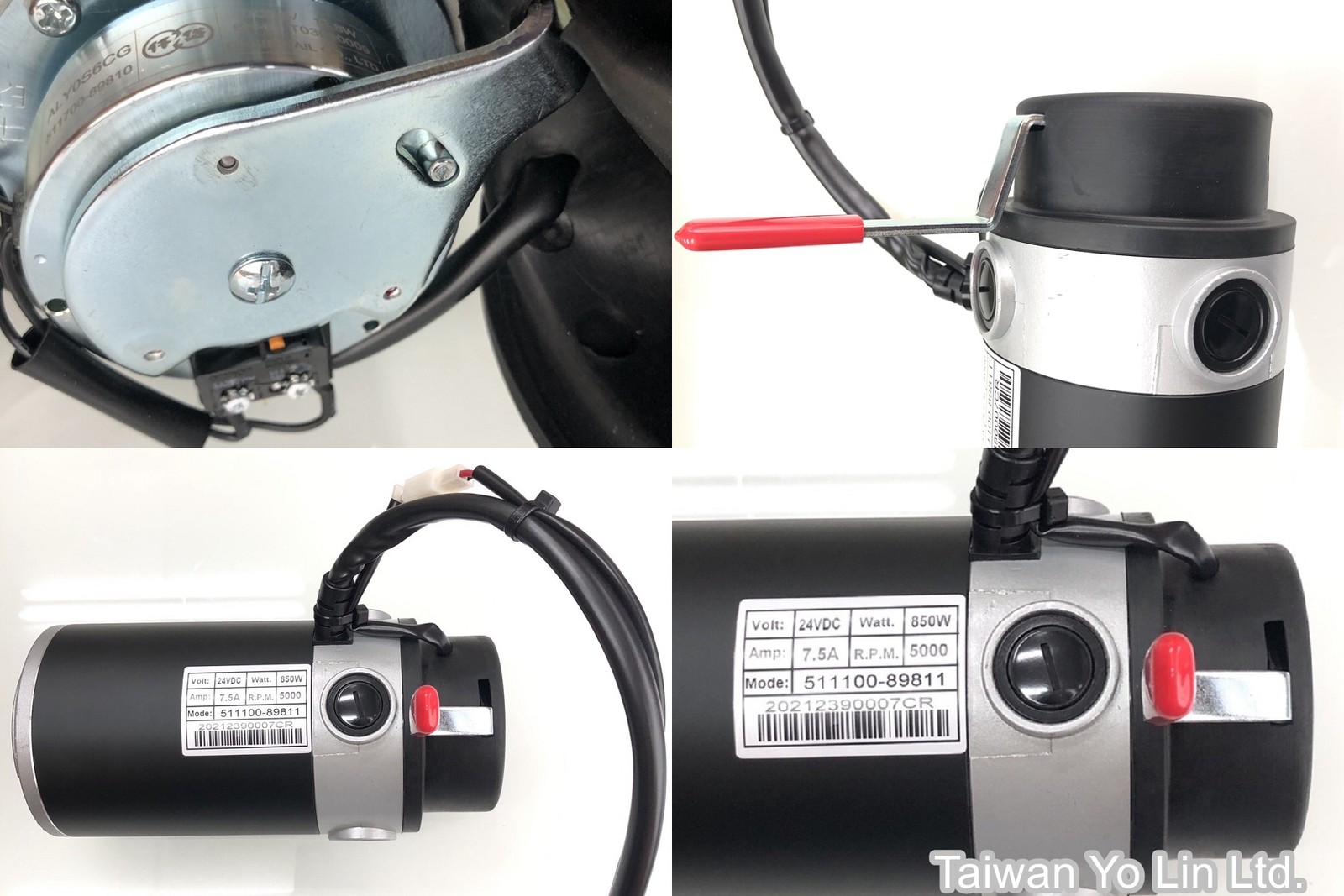 MSP-CTM HS898 Motor incl. brake 511100-89811 850W 5000rpm Taiwan ...