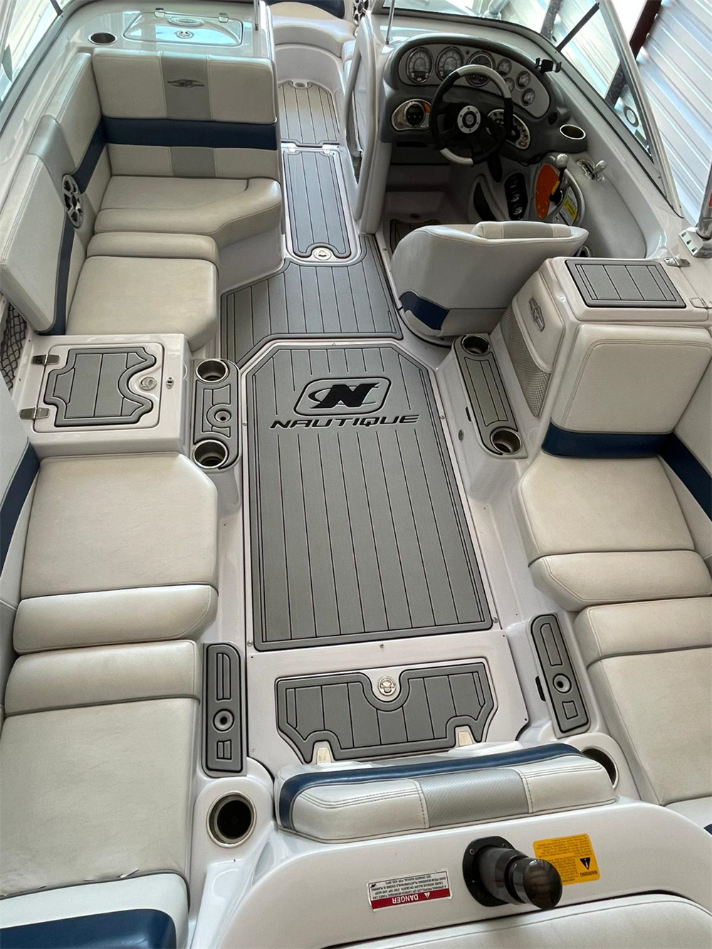 2009 Nautique 230 Swim Platform Cockpit Pad Boat EVA Foam Teak Deck ...