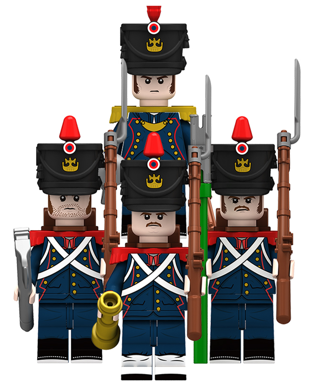 French Artillery Officer & Soliders Napoleonic Wars 4 Assortment ...