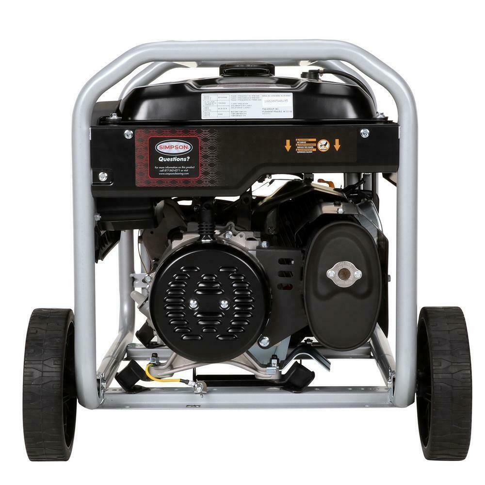 Portable Gasoline Generator 3600 Watt in Roll Cage Frame Emergency ...