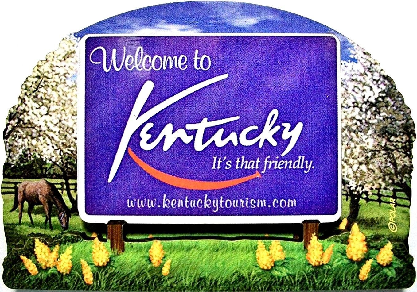 Kentucky State Welcome Sign Artwood Fridge Magnet - Kitchen Tools & Gadgets Kentucky State Welcome Sign Artwood Fridge Magnet - Kitchen Tools & Gadgets