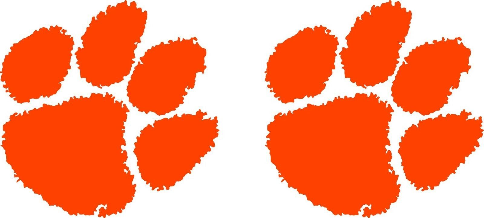 2 UNITS Clemson Tigers Orange Vinyl Car Truck DECAL Window STICKER NCAA ...