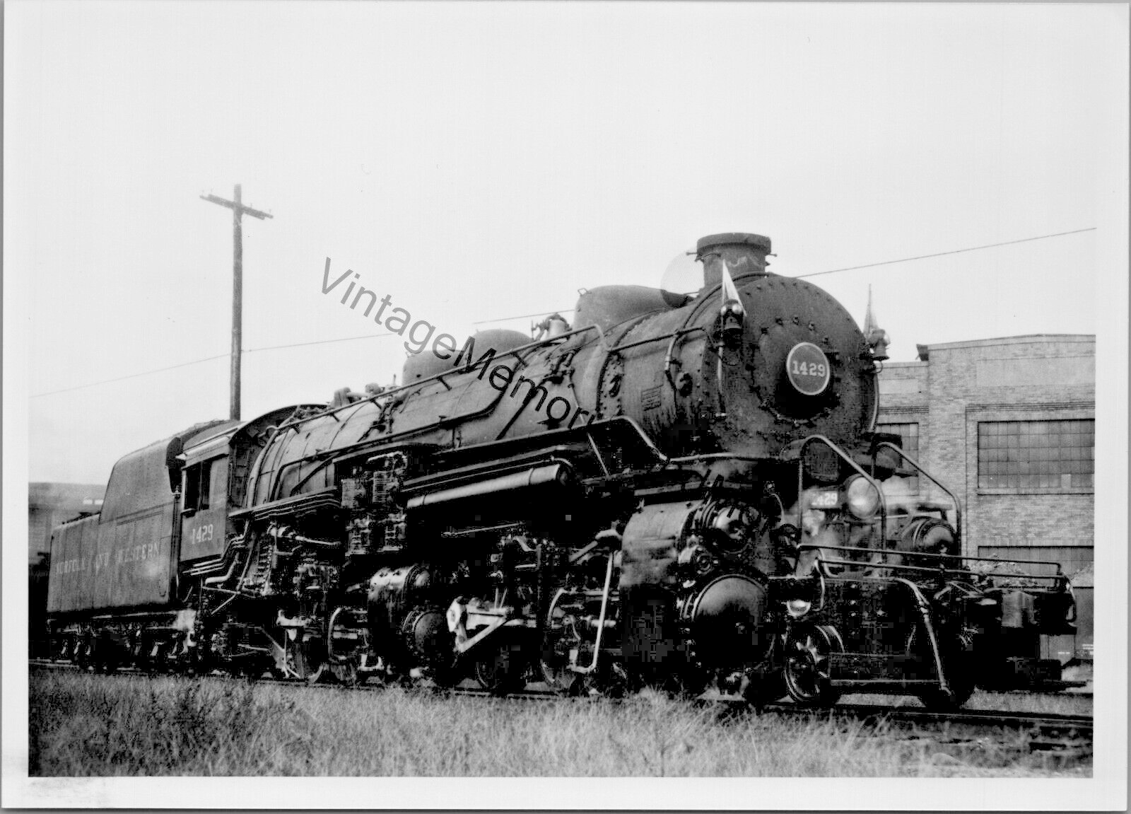 Vintage Norfolk and Western Railroad Railway 1429 Steam Locomotive ...