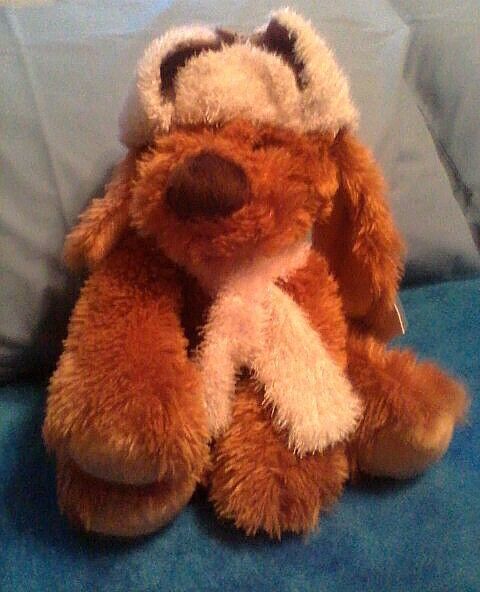 Plush Hunting Dog Hugfun Fluffy Furry Stuffed Animal Vintage 2006 Plush ...