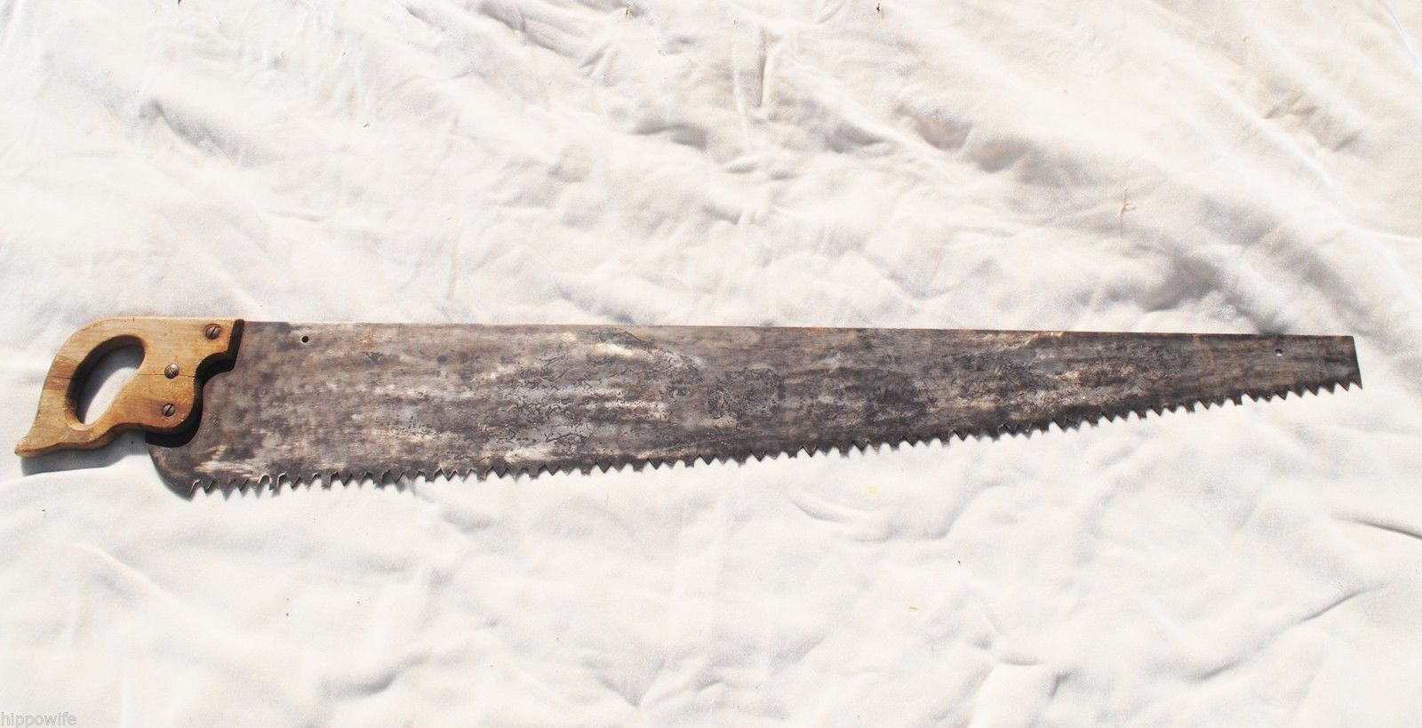 Vintage Warranted Superior Timber Logging Saw 53" Long (Barn) - Saws