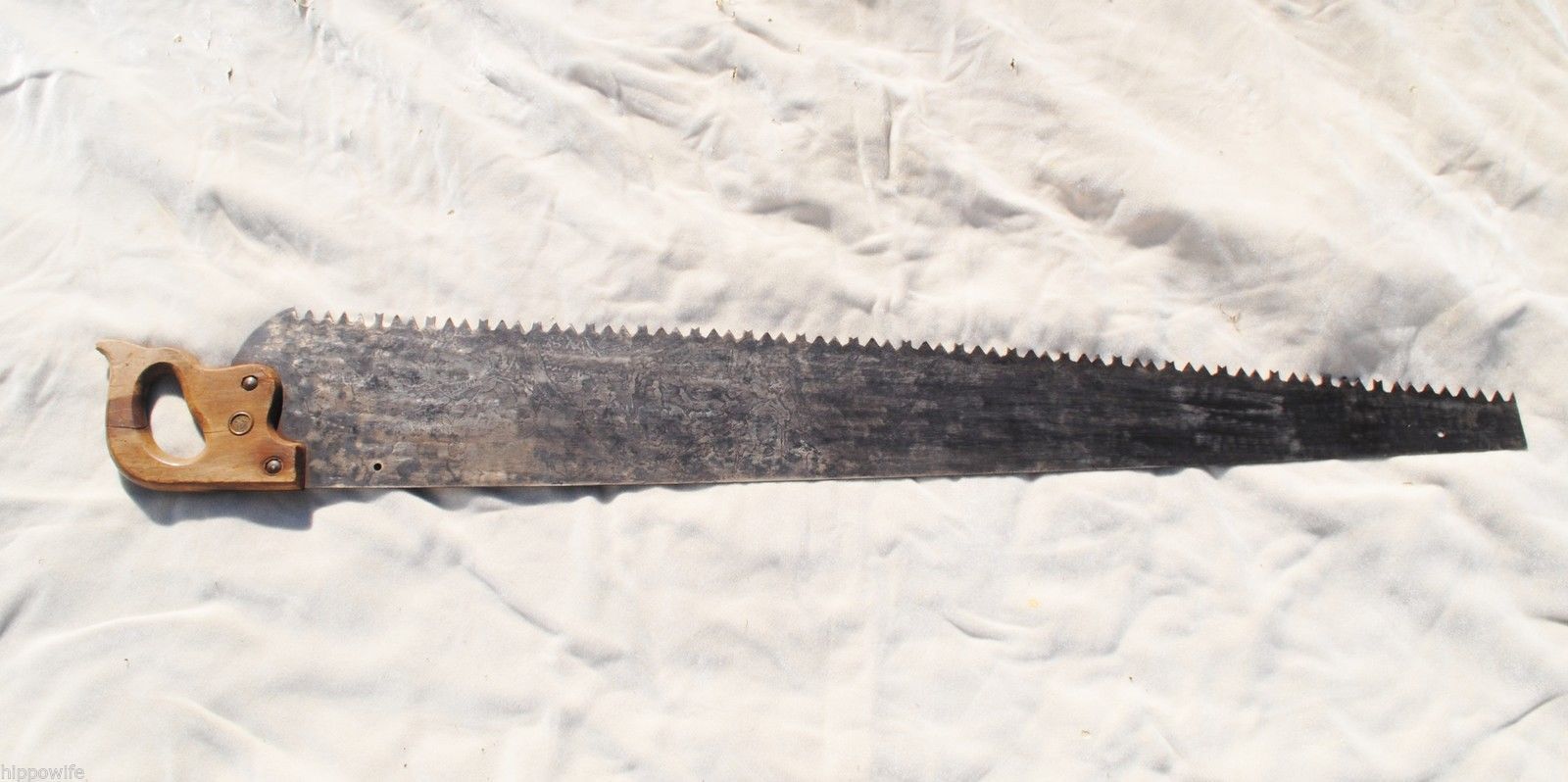 Vintage Warranted Superior Timber Logging Saw 53" Long (Barn) - Saws