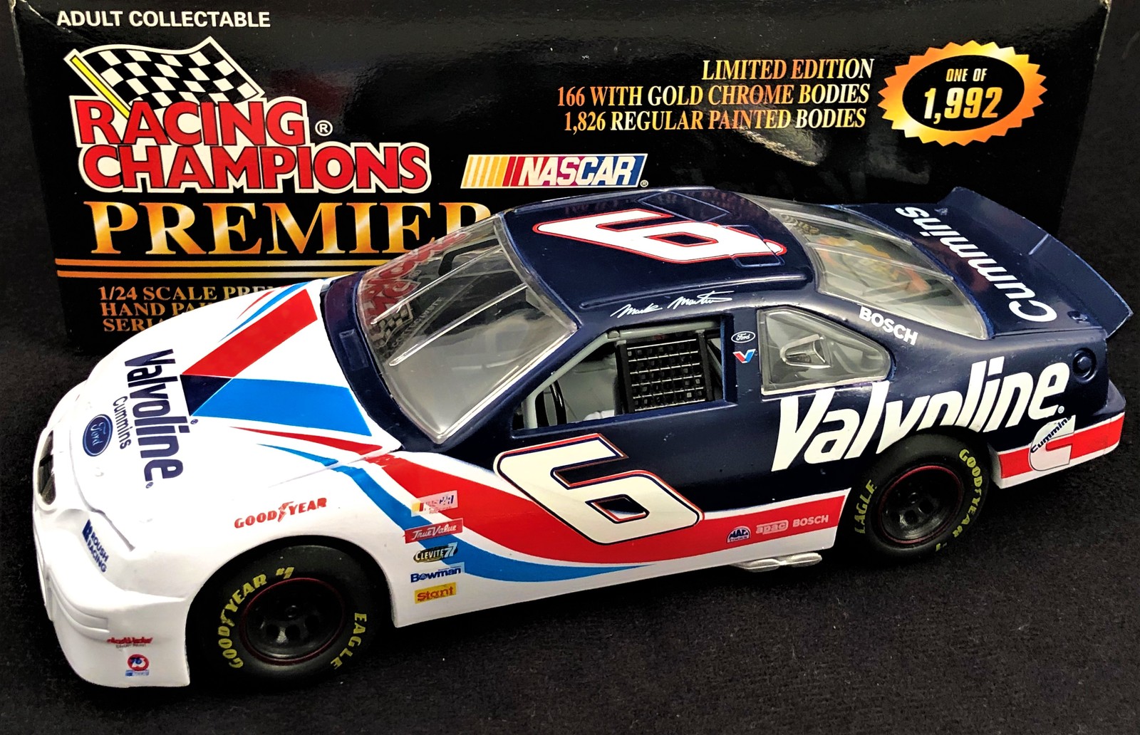 1995 Mark Martin Valvoline / Cummins #6 1:24 Scale - Racing-NASCAR