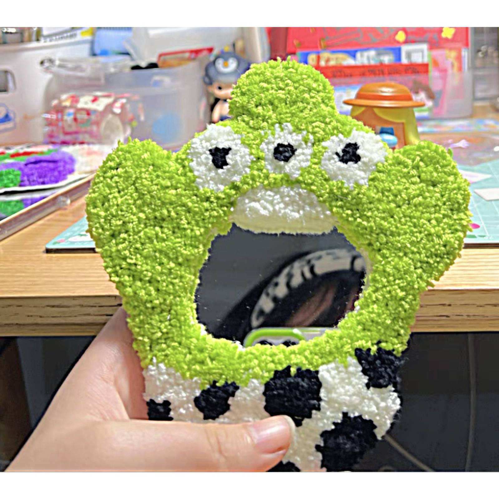 Super cute mini tufting mirror, Cartoon Toy Story Alien Tufted Rug ...