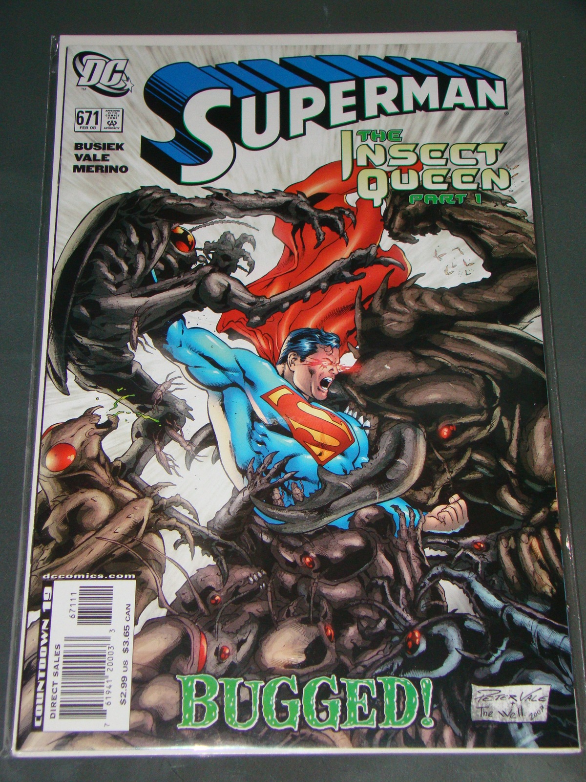 Comics - DC - SUPERMAN - THE INSECT QUEEN PART 1 - BUGGED! No. 671 FEB ...