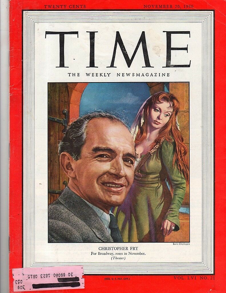 Time Magazine 1950, November 20, Christoper Fry, Broadway Theater ...