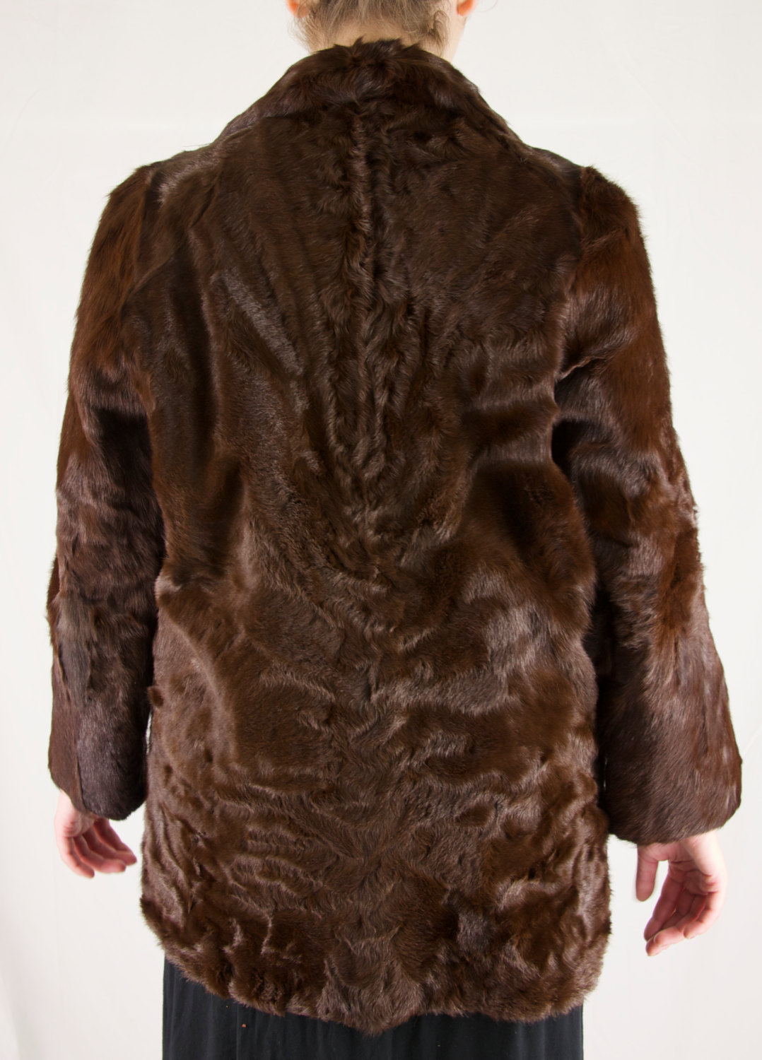 Vintage Rich Dark Chocolate Brown Mink Fur Coat - Specialty