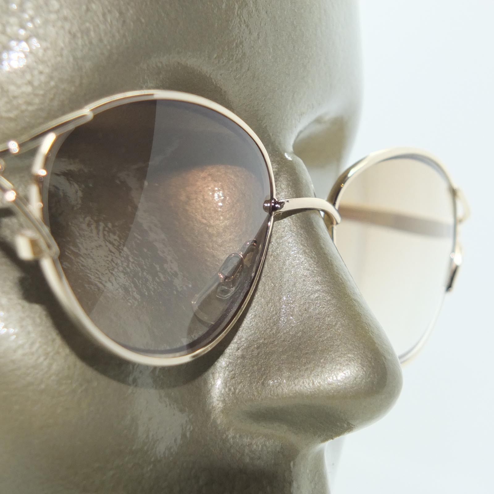 Decorative Gold Metal Frame Sunglasses Tinted Bifocal Reading Glasses 375 Lens Reading Glasses
