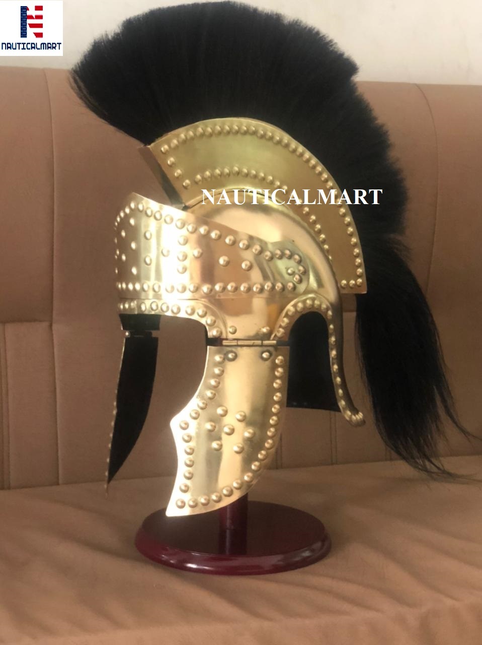 NauticalMart Roman Emperors Praetorian Guard Brass Roman Helmet with ...