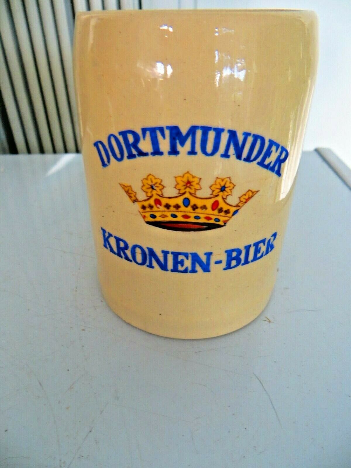 Dortmunder Kronen Bier German ceramic Beer Stein from 1990s. Art ...