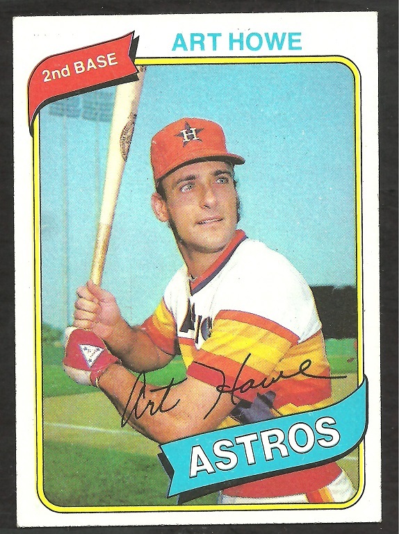 1980 Topps Baseball Card # 554 Houston Astros Art Howe em/nm - Sports ...