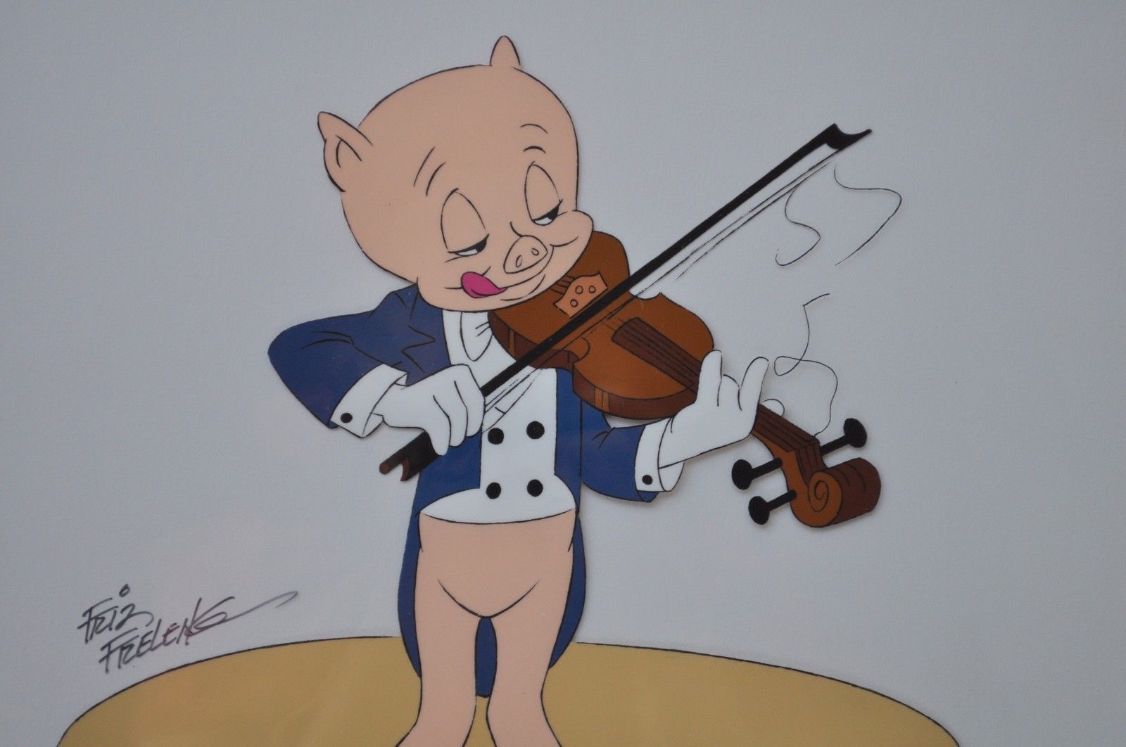 SIGNED Friz Freleng Warner Bros Animation Art Limited Edition Cel Porky ... SIGNED Friz Freleng Warner Bros Animation Art Limited Edition Cel Porky ...