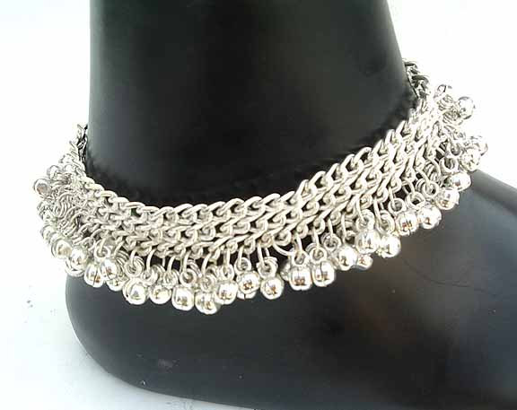 Heavy Silver Anklets C - Anklets