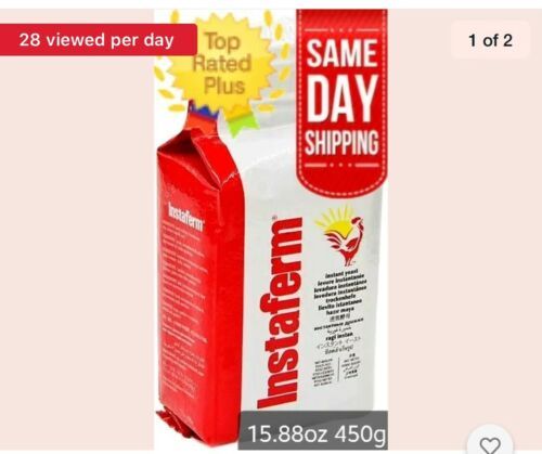 Instaferm Instant Dry Yeast Levadura - 15.88 oz - 450 g - Yeast ...