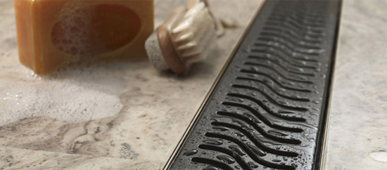 Quartz Linear Drain Flag 48 Flange Edge - Oil Rubbed Bronze - Plumbing ...